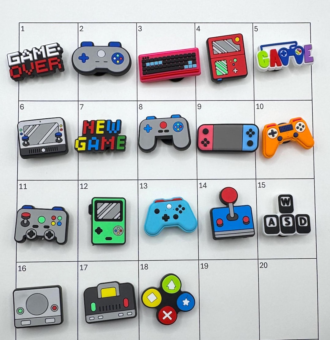 Gamer Shoe Charms: Retro Gaming System - Etsy