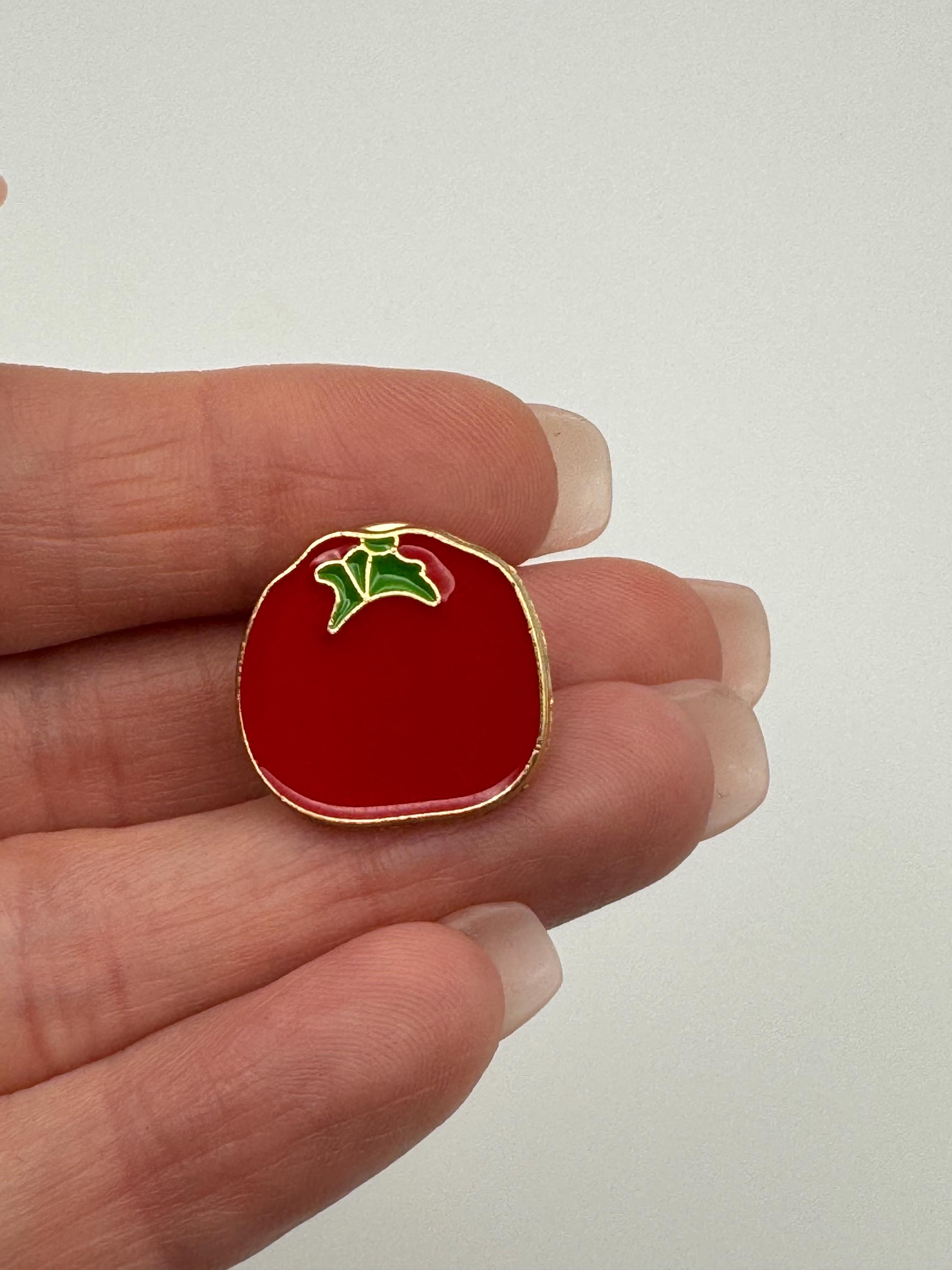 Fruit and Vegetable Enamel Pins Watermelon, Pineapple, Strawberry ...