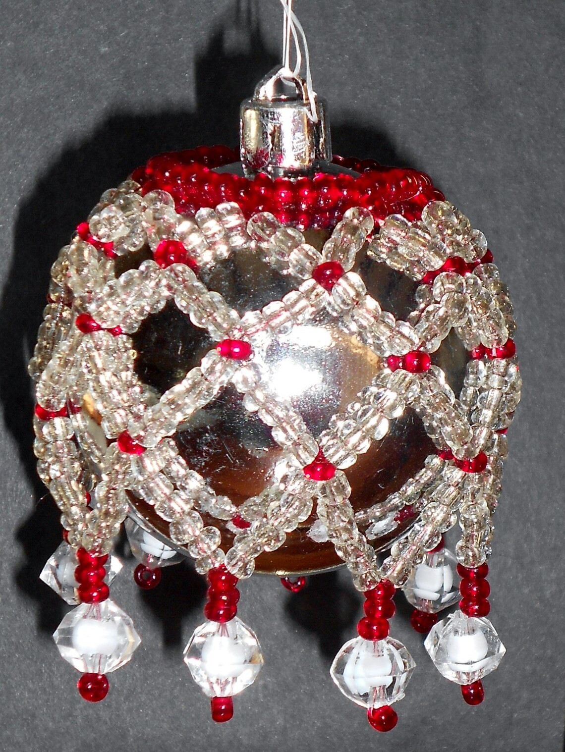 Beaded Christmas Bauble Cover Pattern - Etsy