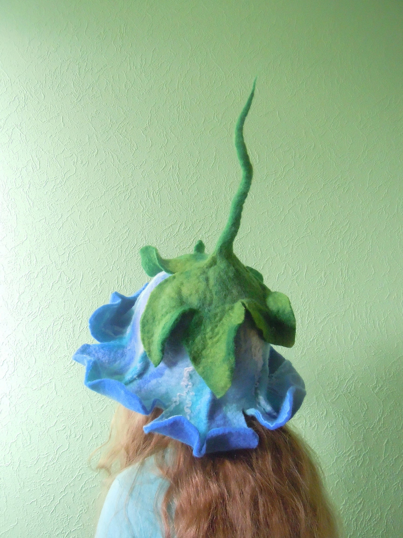 Blue Bell Flower Hat Beautiful Bell Shaped Hat Pixie Hat - Etsy