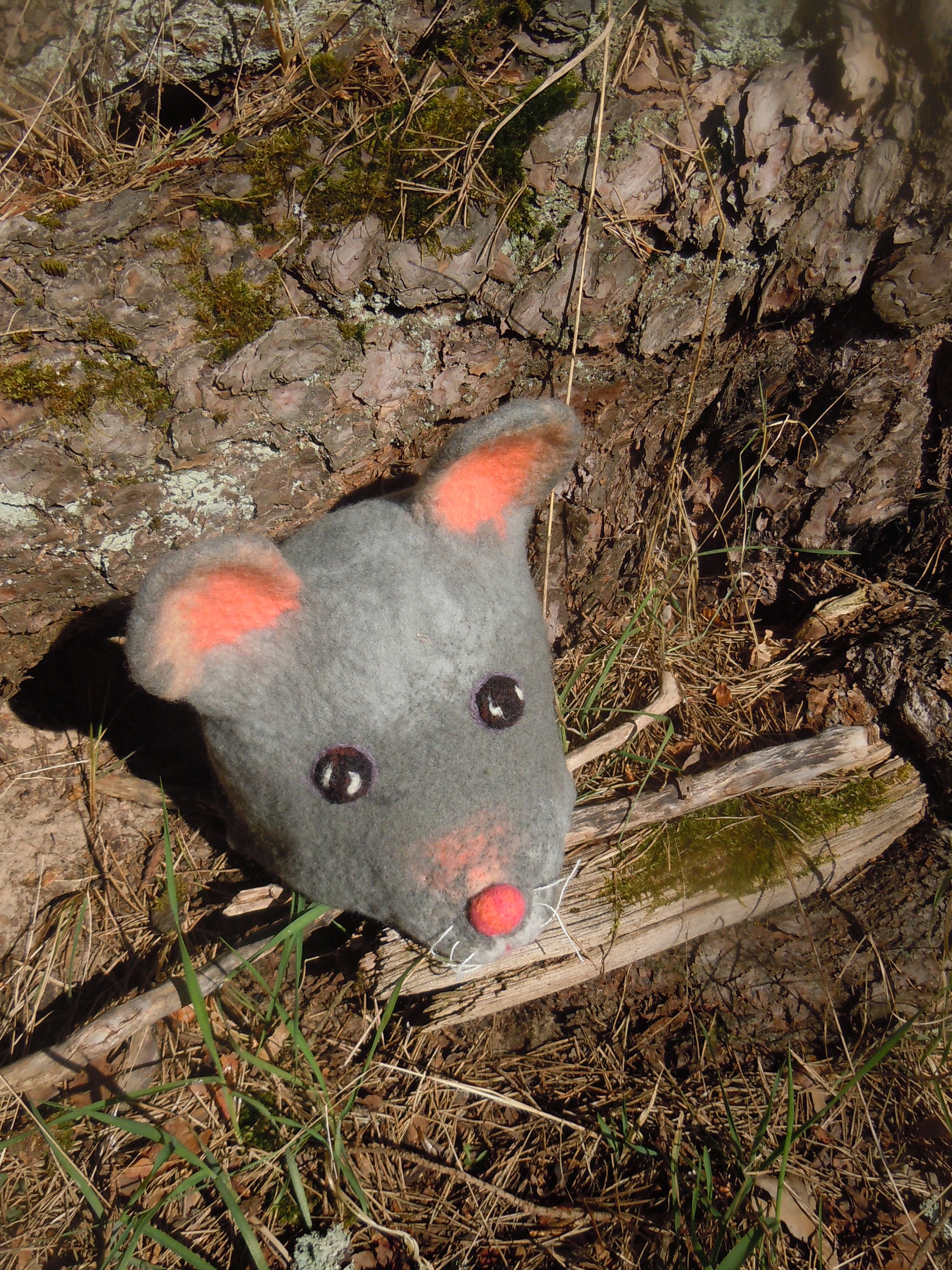 MOUSE HAT Felt Mouse Hat Mouse Rat Costume Hat Mouse Mask | Etsy