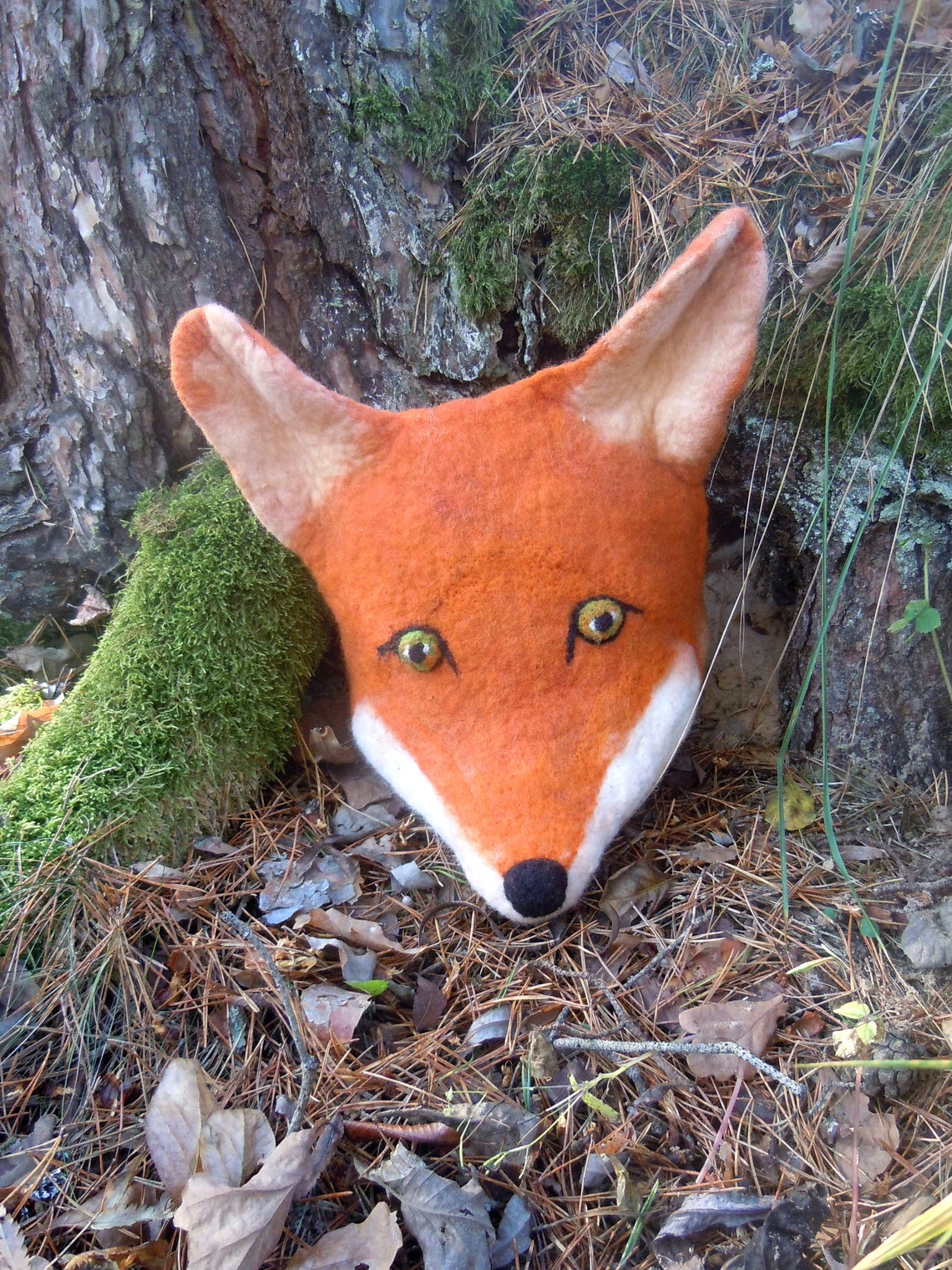 FOX HAT Fox felt hat Fox costume hat Fox mask Adult animal hat | Etsy