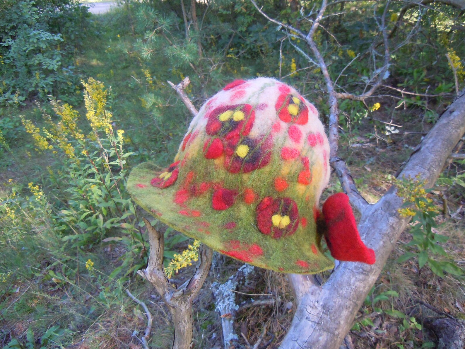 Poppy Flowers Hat Red Poppies Women Hat Winter Hat Spring Hat Fall Hat ...