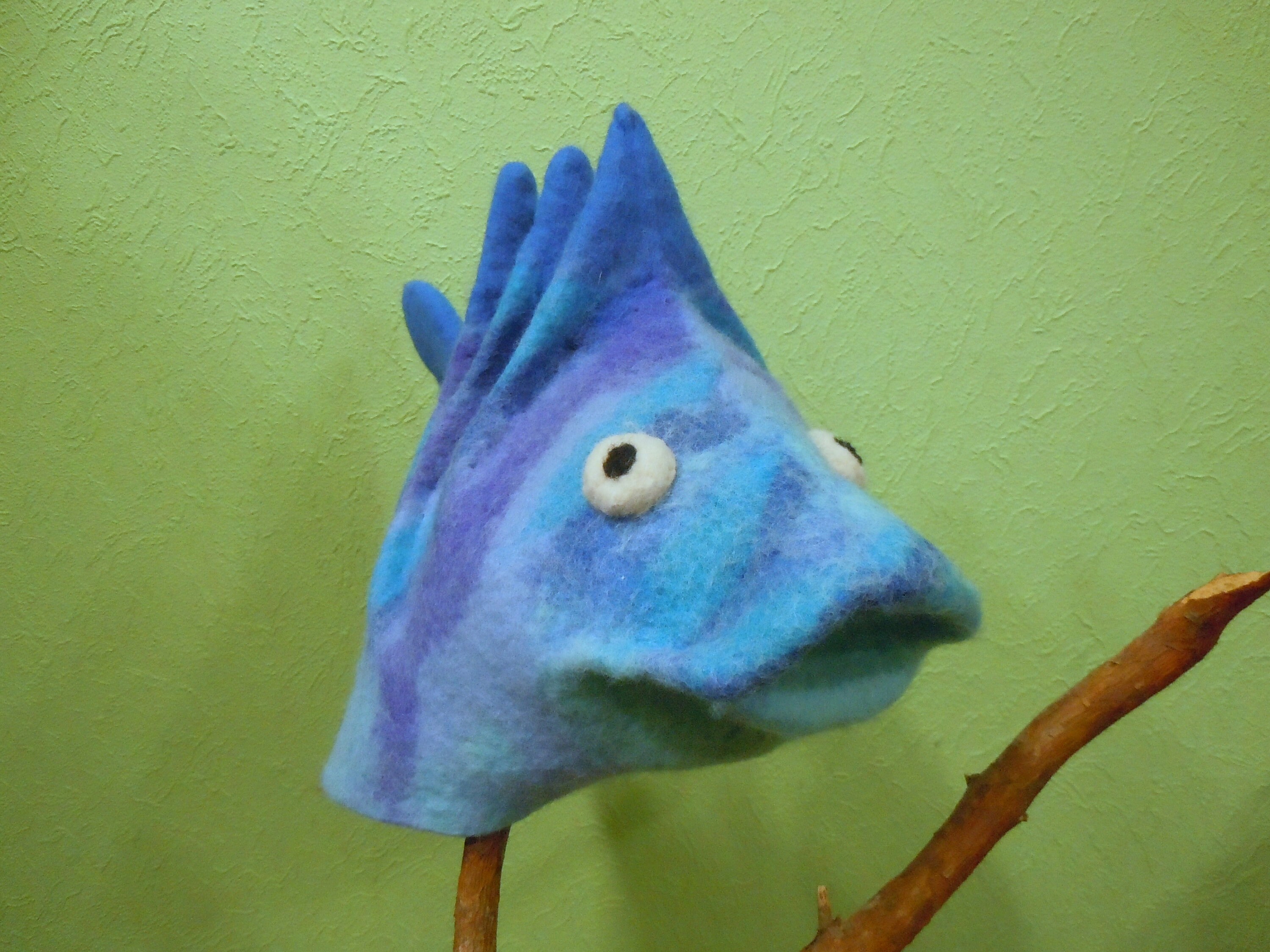 Blue Fish Hat Felt Wool Hat Fishing Gift for Men Sauna Hat - Etsy