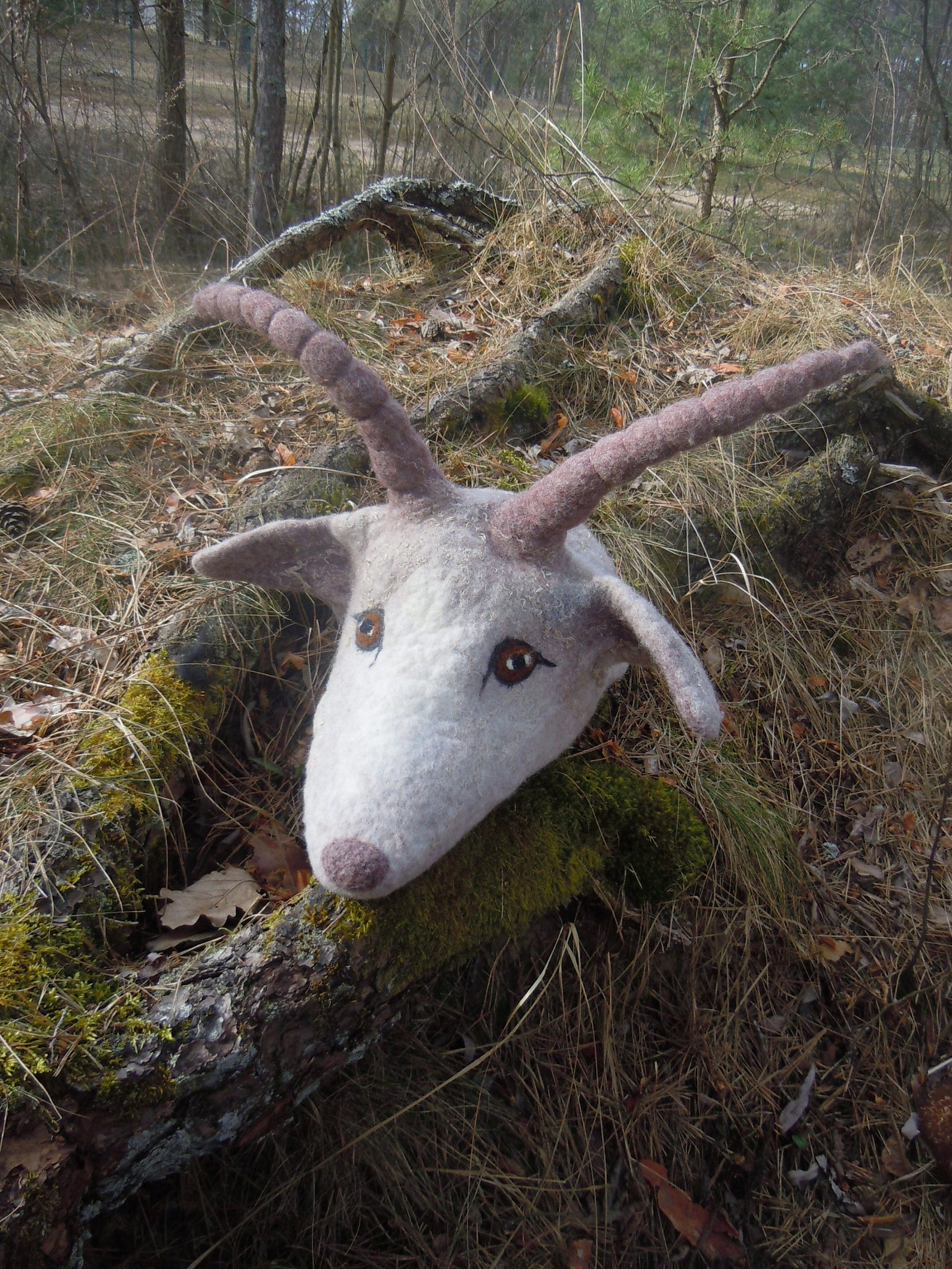 GOAT HAT Felt Goat Hat Goat Head Goat Horns Goat Costume Hat - Etsy