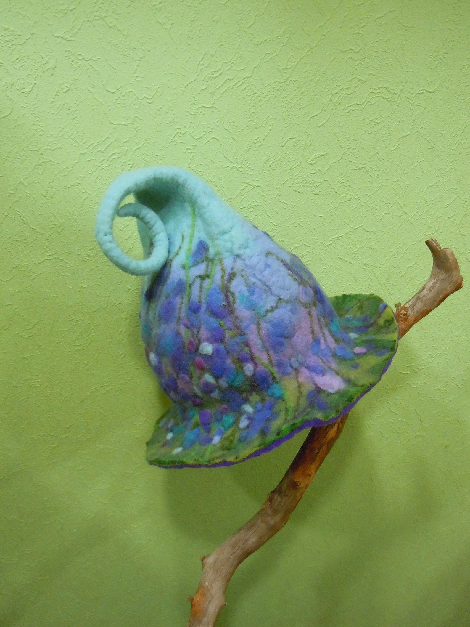 Blue Floral Gnome Hat Witch Hat Wizard Magic Hat Fantasy Hat - Etsy