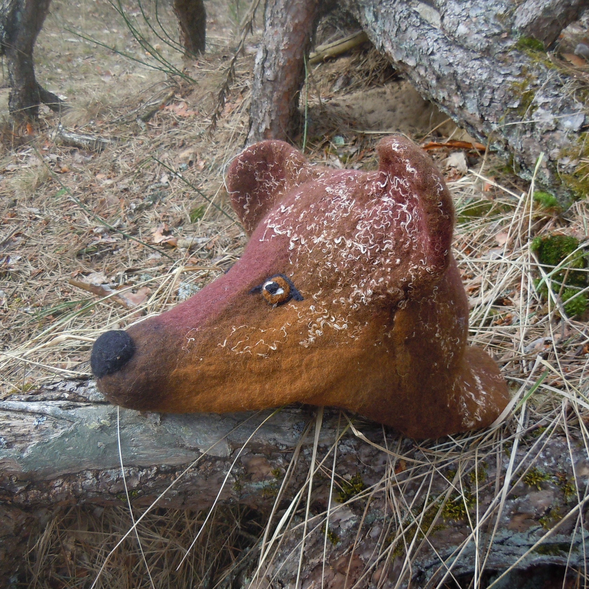 Bear hat Adult animal hat Brown bear hat Bear costume hat | Etsy