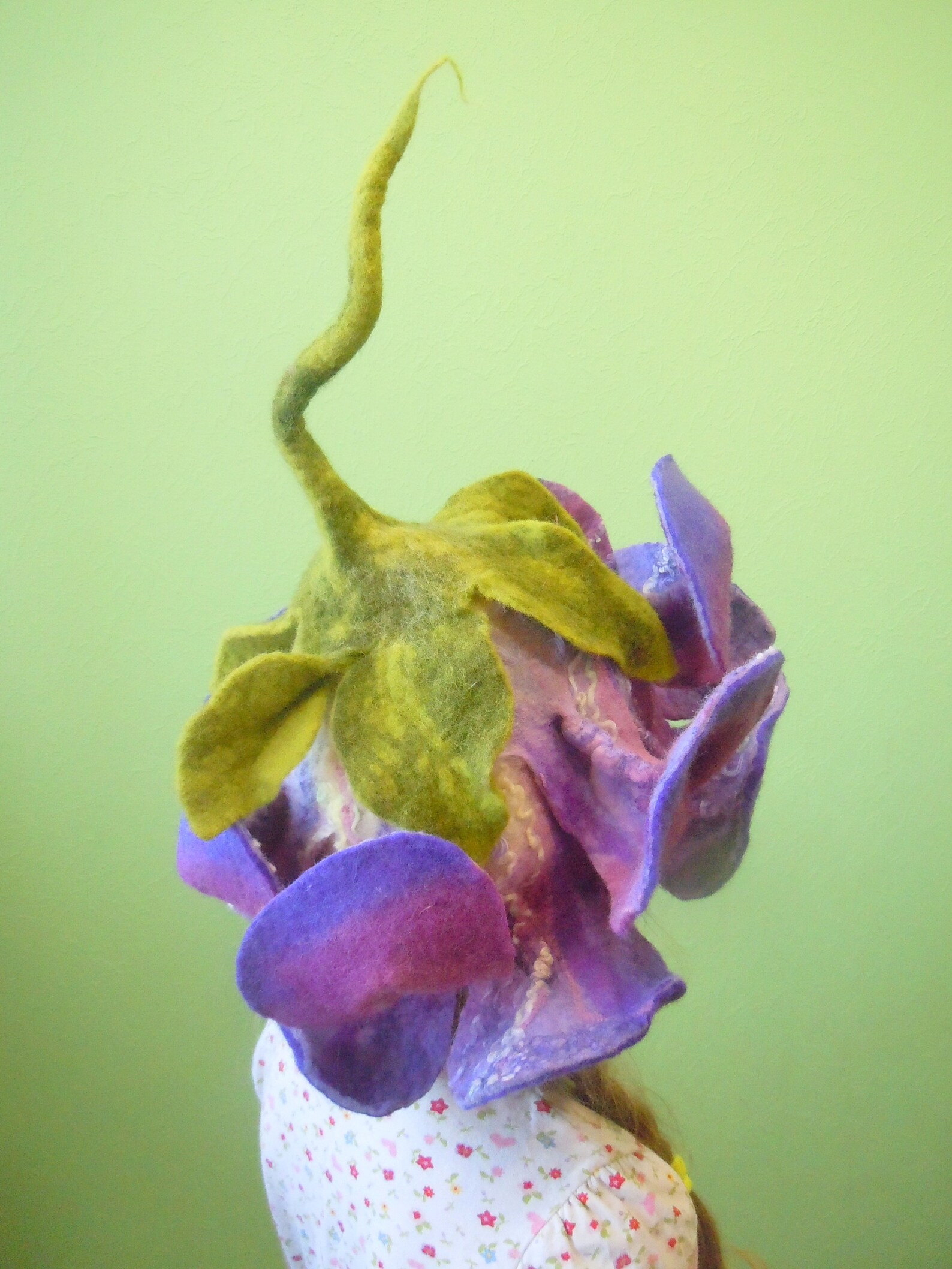 Beautiful Purple and Violet Flower Hat Fairy Hat Pixie Hat | Etsy