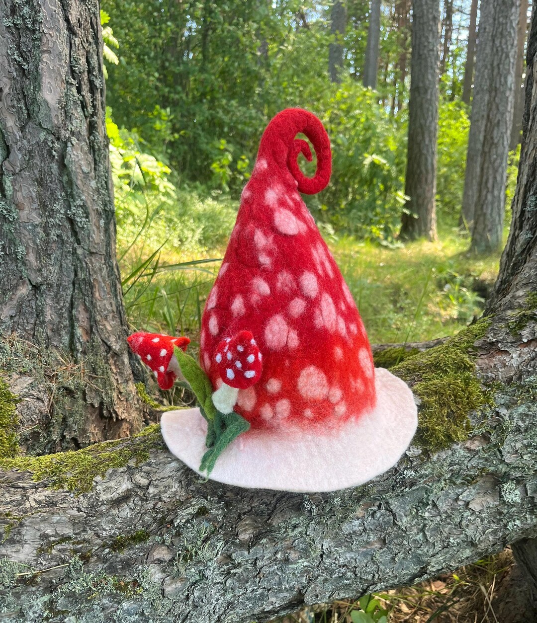 Fly Agaric Hat Red Mushroom Hat Fly Amanita Costume Hat Witch Hat ...