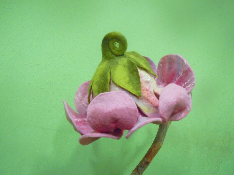 Beautiful Pink Flower Hat Fairy Hat Pixie Hat Fantasy Costume | Etsy