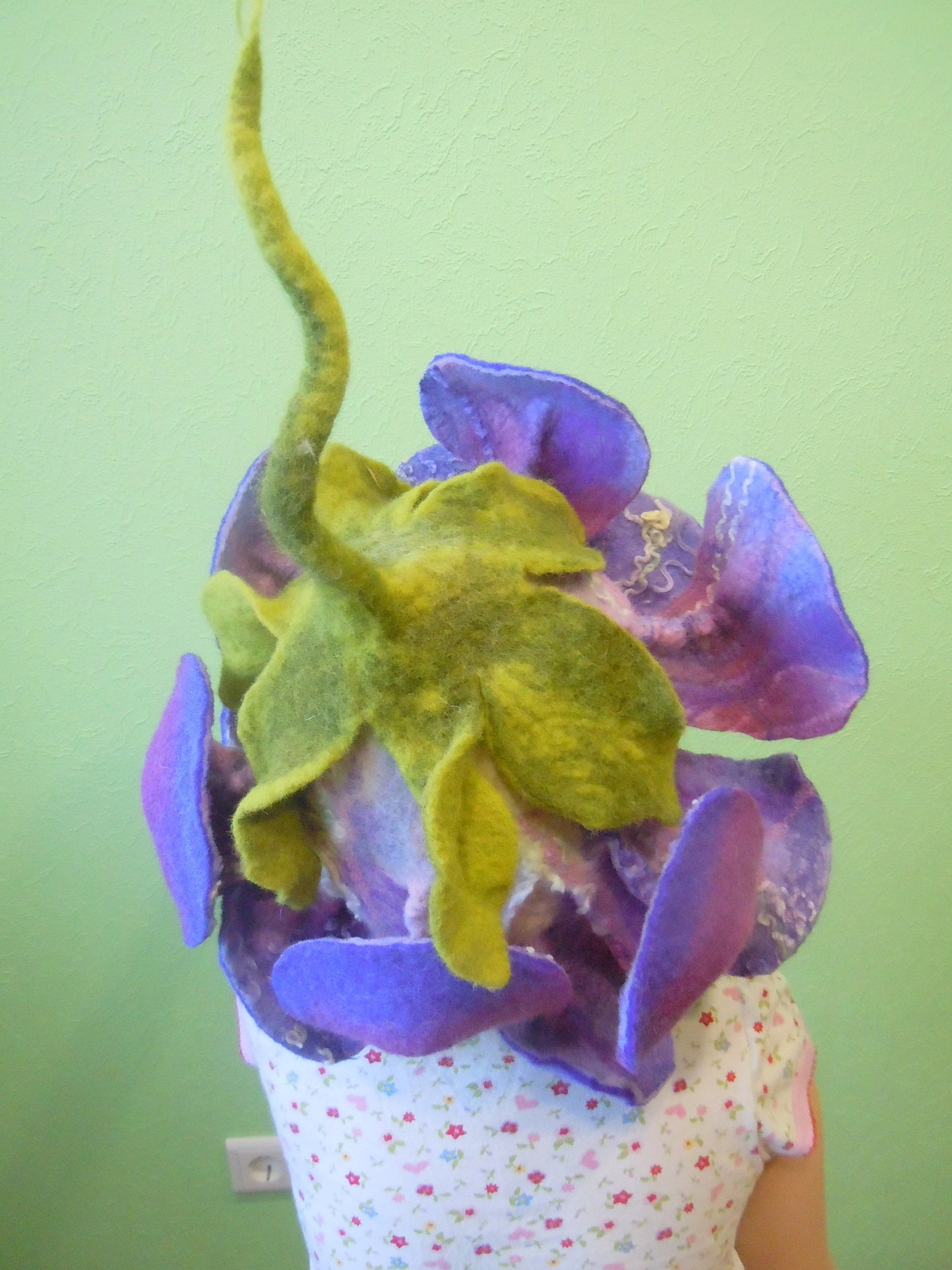 Beautiful Purple and Violet Flower Hat Fairy Hat Pixie Hat | Etsy