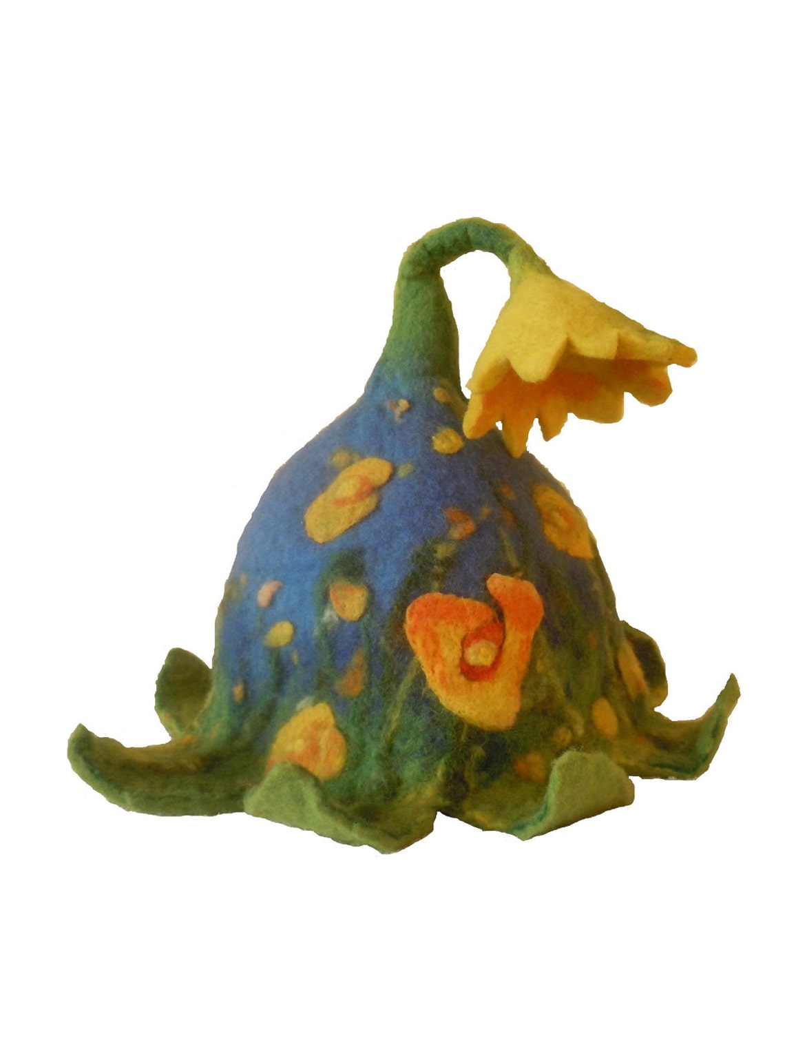 Beautiful Bellflower Hat With a Little Yellow Flower at the End Spring ...