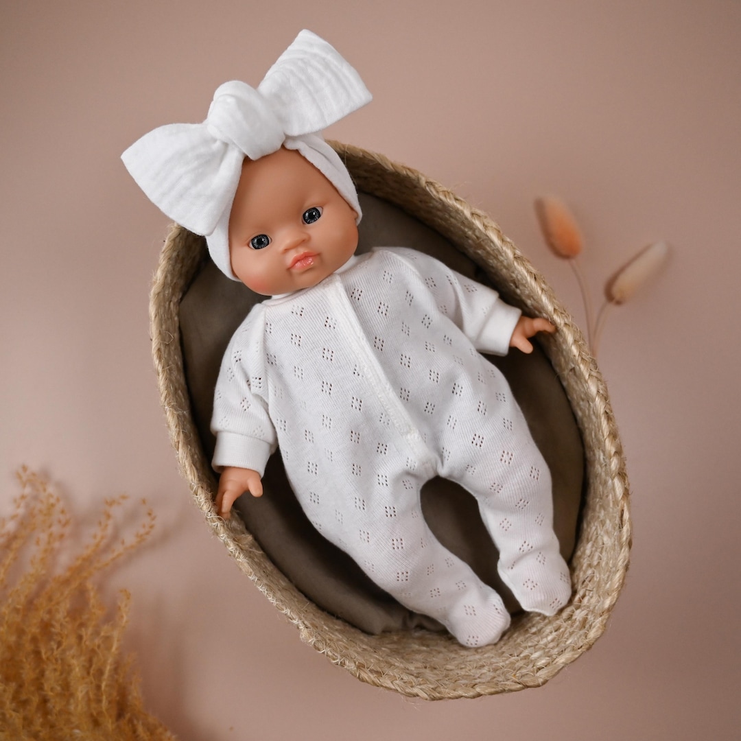Romper for Minikane Soft Body 28cm, Baby Doll Footed Sleeper 11 Inch ...