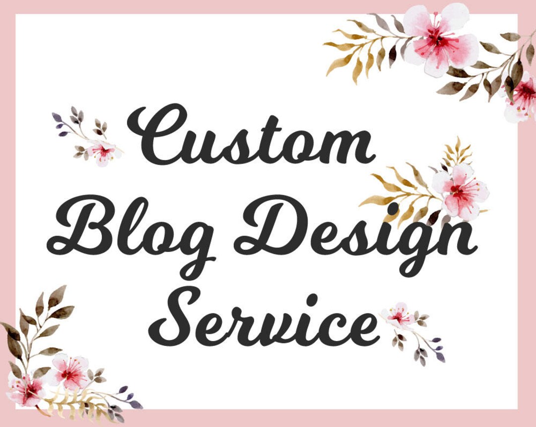 Custom Blog Design Blog Kit Wordpress Blog Professional - Etsy