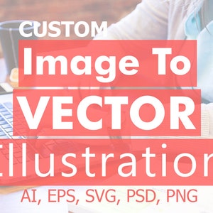 Image to Vector Custom SVG Convert to Vector Graphics Logo - Etsy