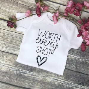 IVF Onesie ®, Worth Every Shot, Baby Shower Gift, - Etsy