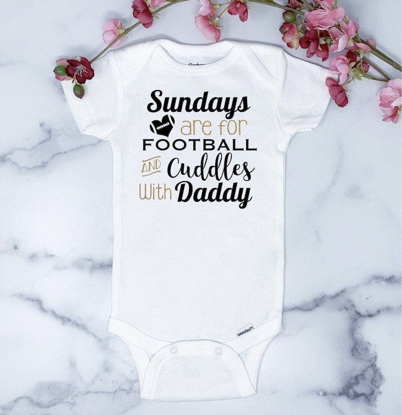 Sundays Are for Football and Cuddles With Daddy Baby Girl - Etsy