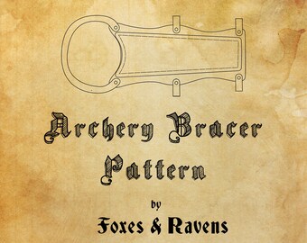 PATTERN Framed Archery Arm Guard Leather Pattern PDF - Etsy