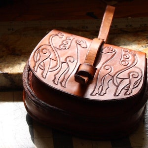 Birka Viking Leather Pouch Digital Pattern + Video - Etsy