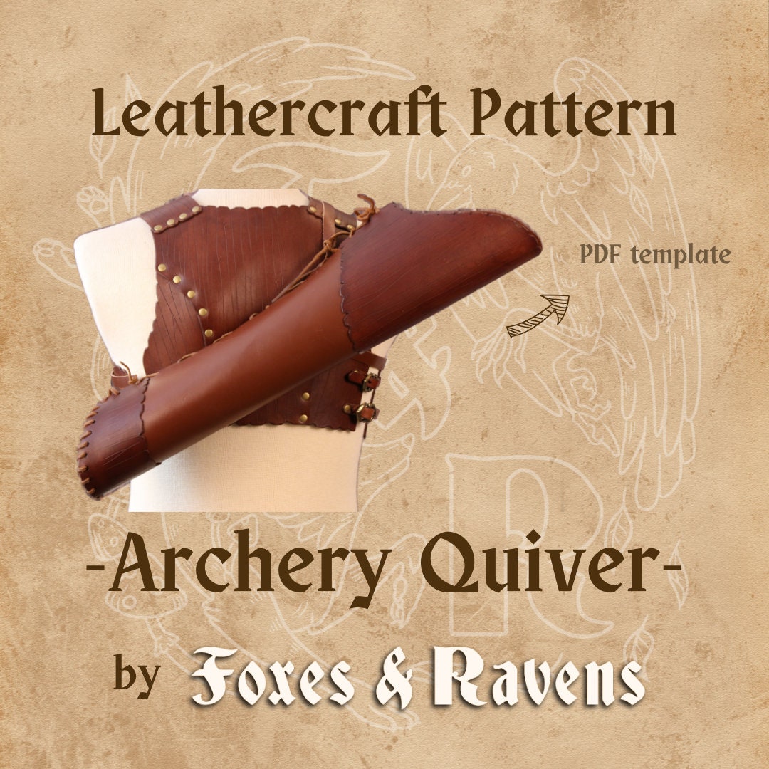 Archery Back or Side Quiver Digital Pattern for Leather or Foam - Etsy