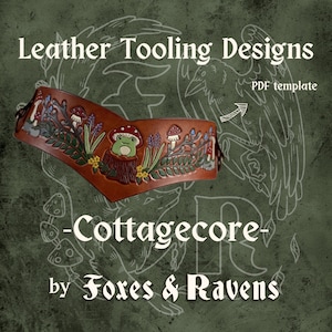 Cottagecore Art Pack for Leather Tooling - Etsy
