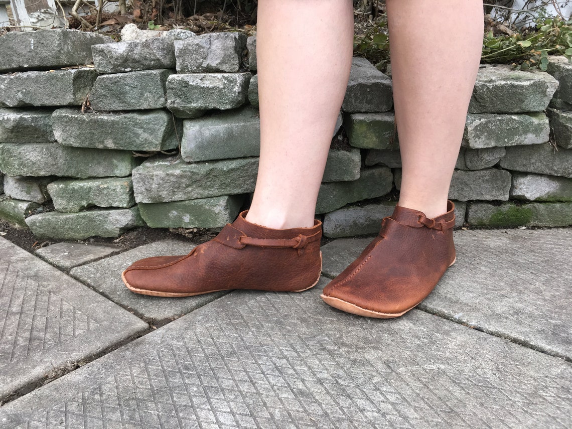 Viking Leather Ankle Turn Shoe Pattern - Etsy
