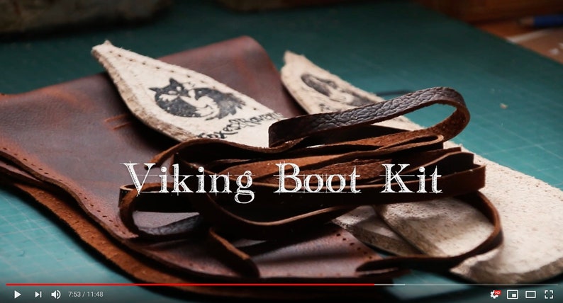 Viking Leather Turn Shoe Pattern | Etsy