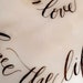 Love Life Live . Oyster Shell Calligraphy . Word Art . - Etsy