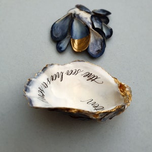 Sea Song Shell . Calligraphy . Cornwall Oysters . Handwritten - Etsy UK
