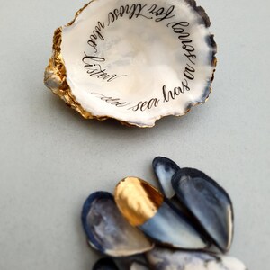 Sea Song Shell . Calligraphy . Cornwall Oysters . Handwritten . Sea ...