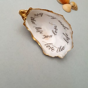 Love Life Live . Oyster Shell Calligraphy . Word Art . Beautiful ...