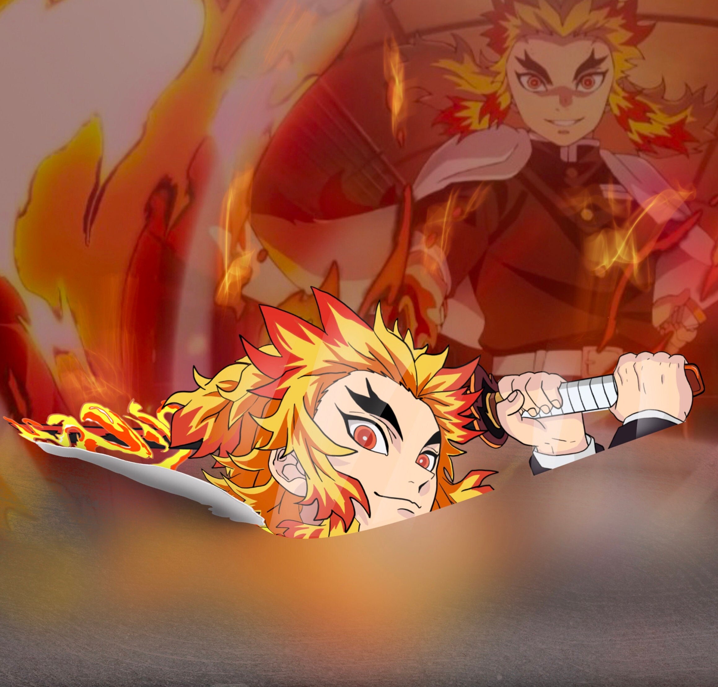 Rengoku Peaker Sticker - Etsy