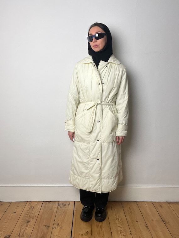Puffer overcoat ivory vintage - Gem