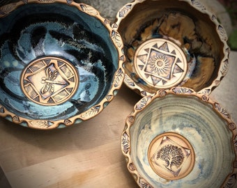 Stamped Pottery | Etsy