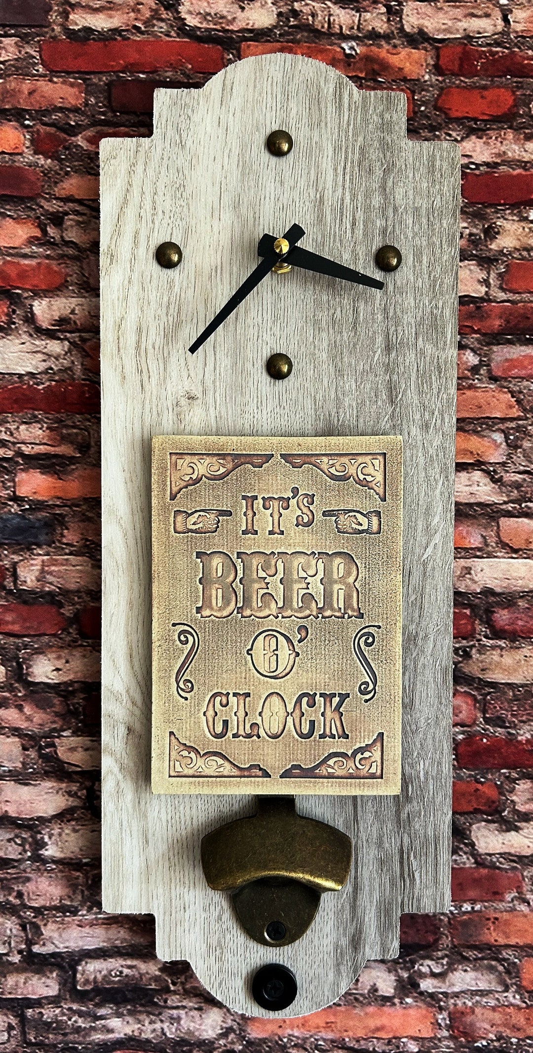 Barn Wood Style Beer Clock - Etsy