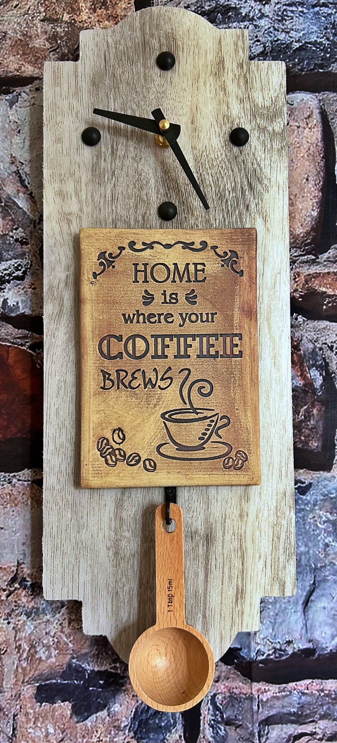 Kitchen Coffee Clock - Etsy