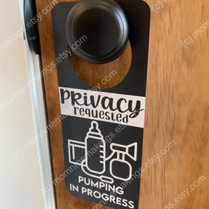 Pumping Privacy Door Tag - Breast Milk- Breast Pump - Etsy