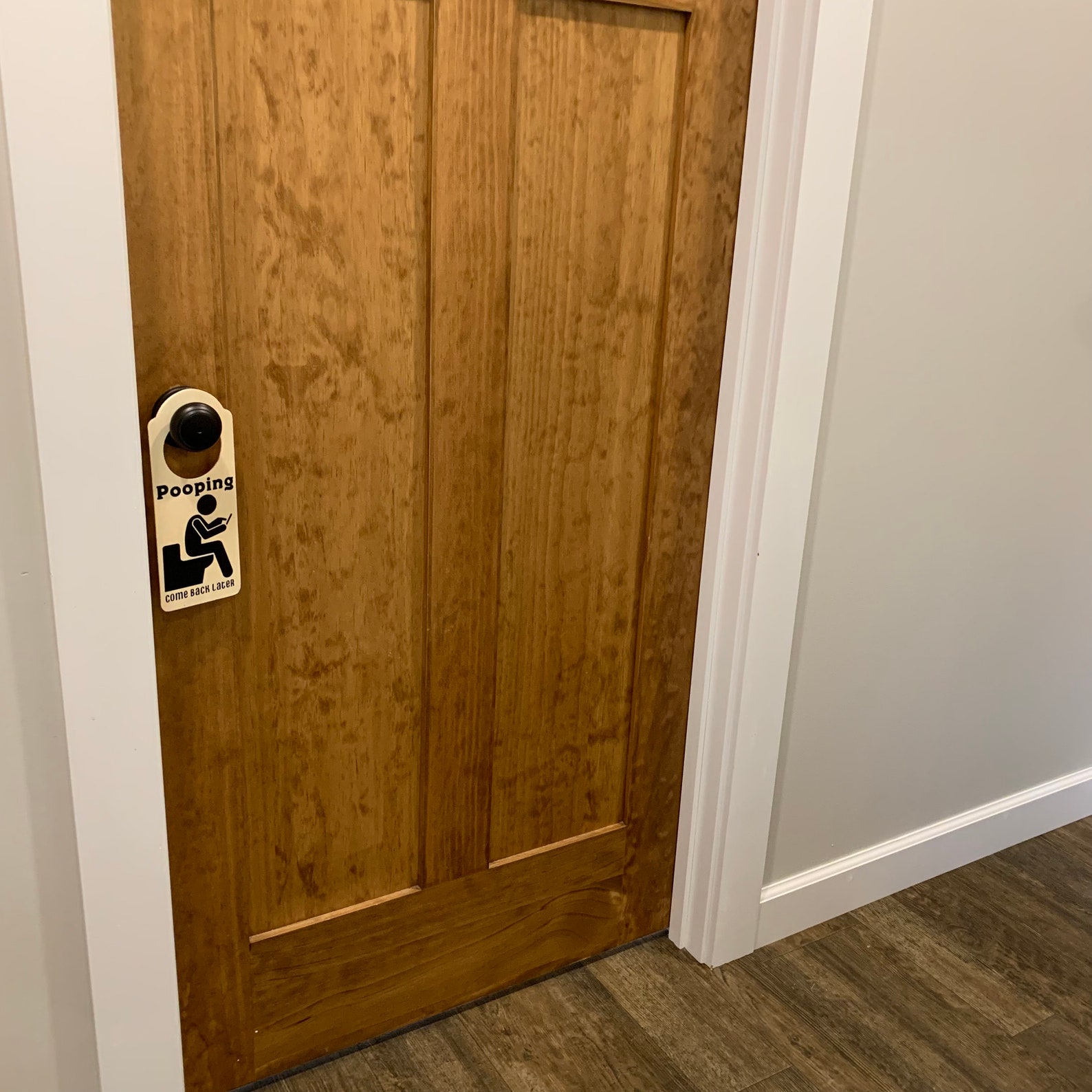 Pooping Door Tag Come Back Later Gag Gift - Etsy
