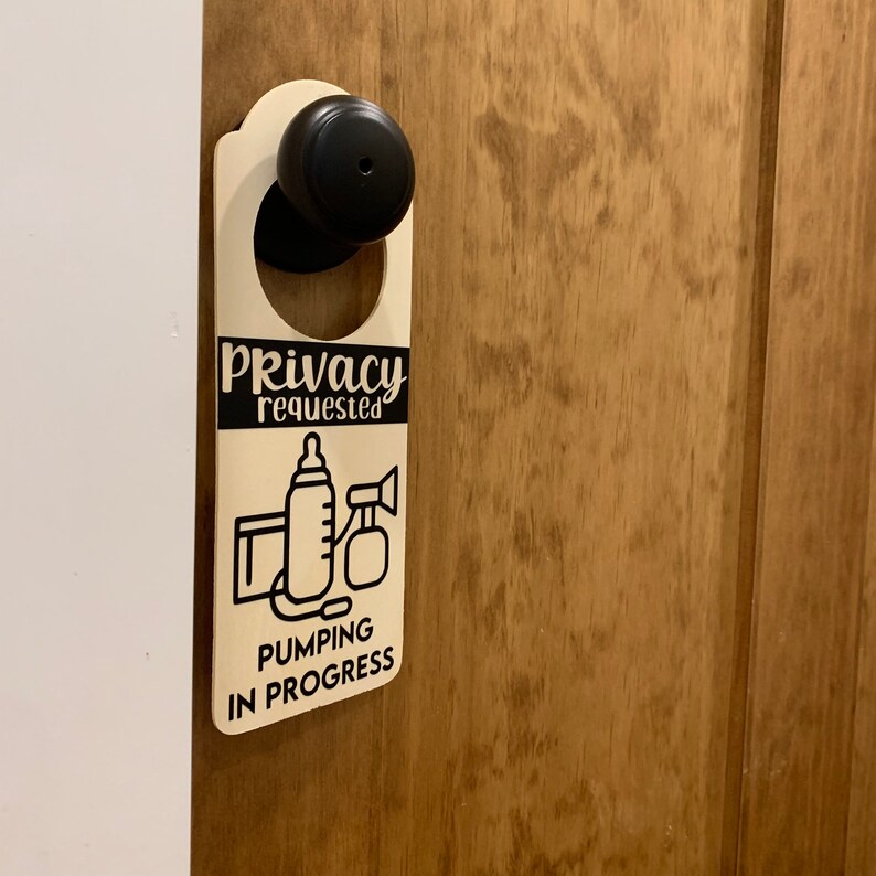 Pumping Privacy Door Tag Breast Milk Breast Pump - Etsy