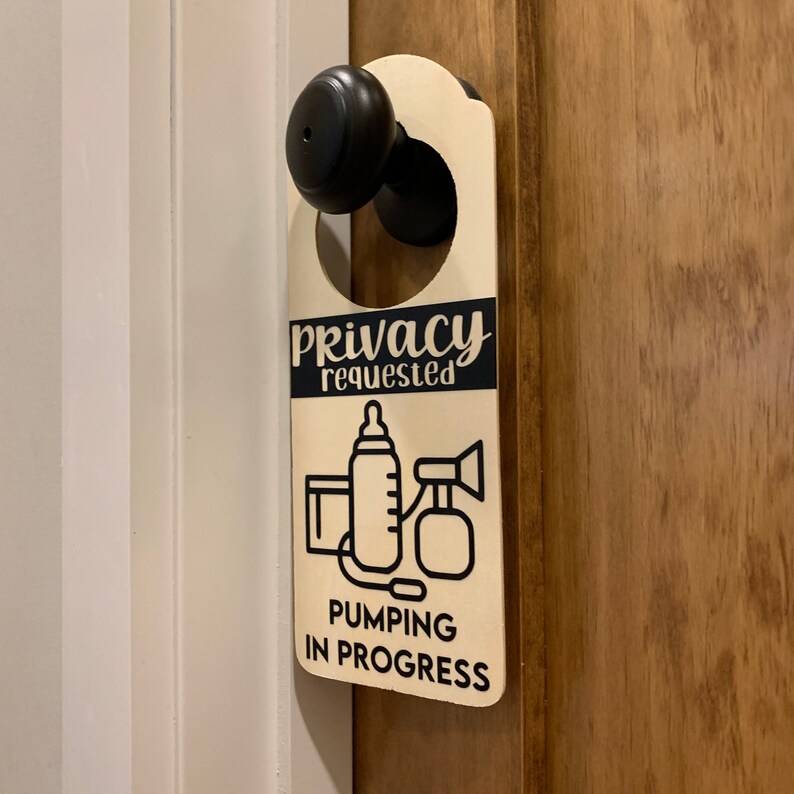Pumping Privacy Door Tag Breast Milk Breast Pump - Etsy