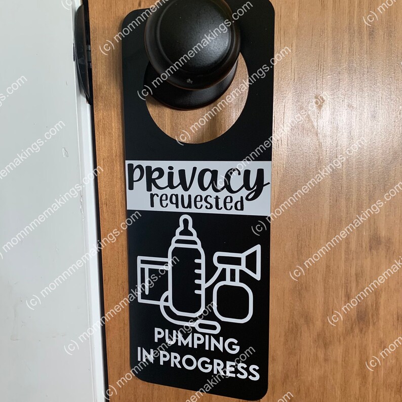 Pumping Privacy Door Tag Breast Milk Breast Pump - Etsy