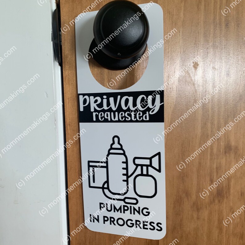 Pumping Privacy Door Tag Breast Milk Breast Pump - Etsy