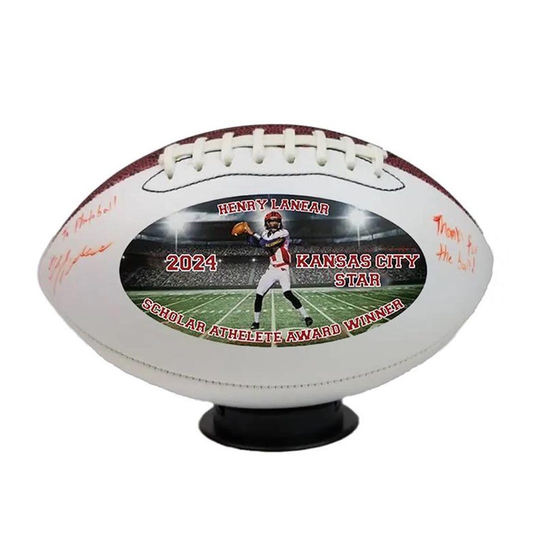 Full Size Custom Football, Personalized Football, Coaches Gift, Teacher ...