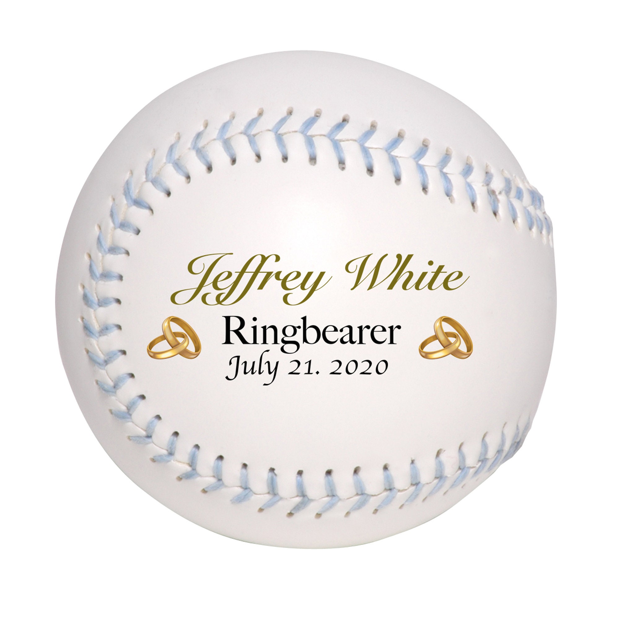 Engraved Baseball Ring Bearer Best Man Junior Groomsmen - Etsy