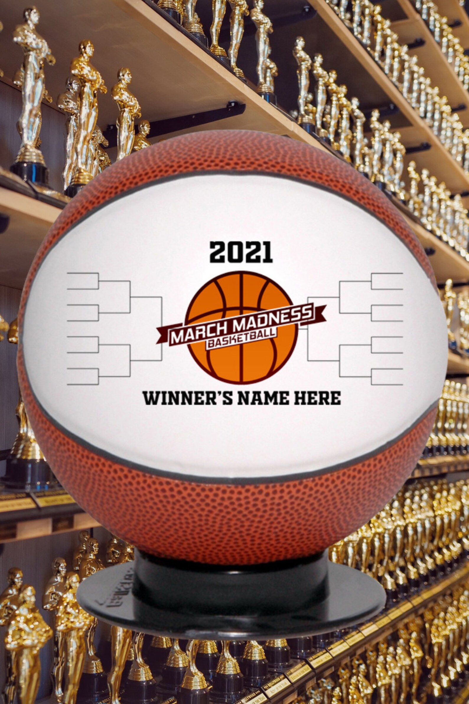 Custom March Madness Mini 6 Inch Trophy Basketball Award 2021 | Etsy