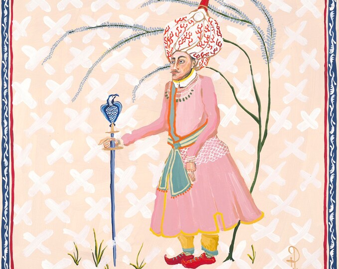 ART PRINT Sultan in Pink - Etsy