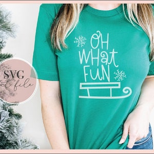 Oh What Fun Svg, Oh What Fun, Christmas Decor Svg, Holiday Sign Svg ...