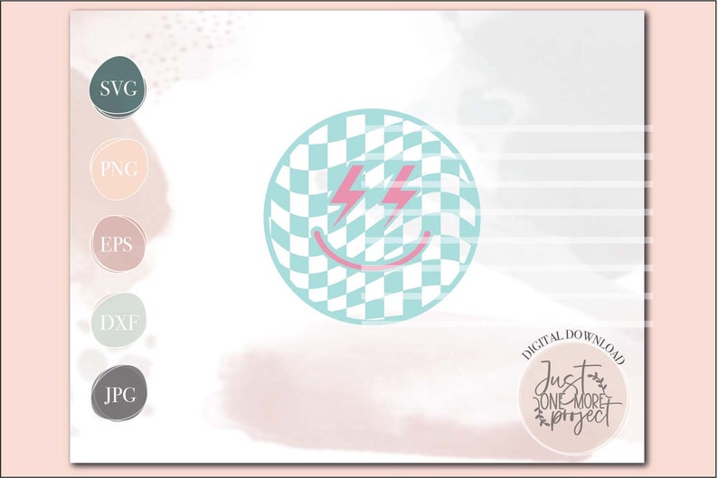 Checkered Smiley Face Svg Good Vibes Svg Sublimation Png - Etsy