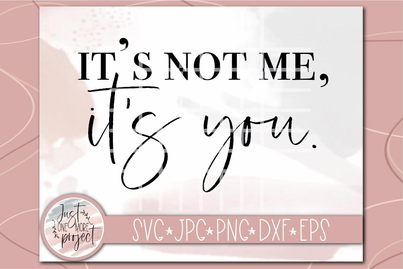 It's Not Me Its You Svg Empowered Woman Svg Strong - Etsy