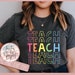 Teach Svg, Teacher Shirt Svg, Cute Teacher Shirt, Rainbow Teacher ...